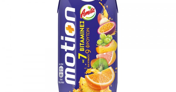Amita Motion 100% Πολυβιταμινούχος Φυσικός Χυμός 330ml