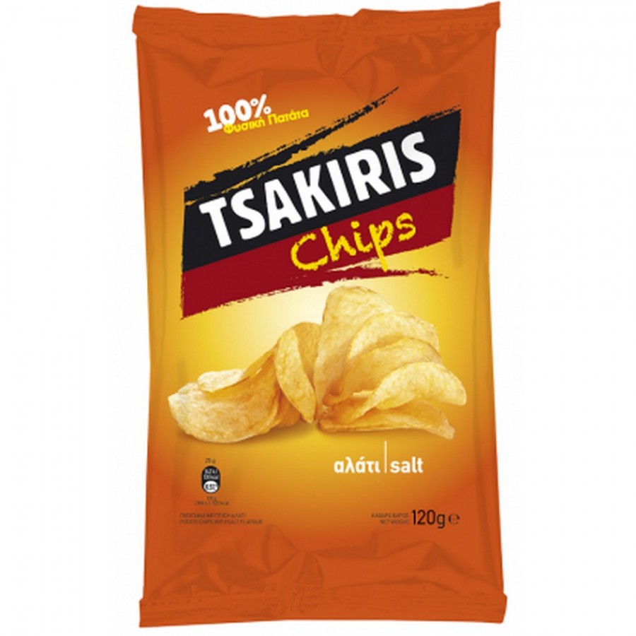 Τσακίρης Chips με Αλάτι 120gr