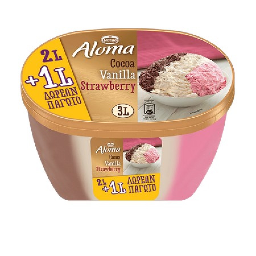 ALOMA® 3in1 Κακάο-Βανίλια-Φράουλα 3L
