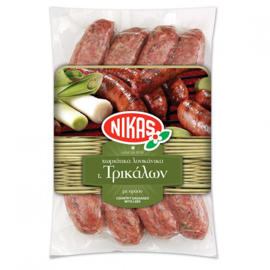 NIKAS ΛΟΥΚΑΝΙΚΑ ΤΡΙΚΑΛΩΝ ΜΕ ΠΡΑΣΟ 340gr