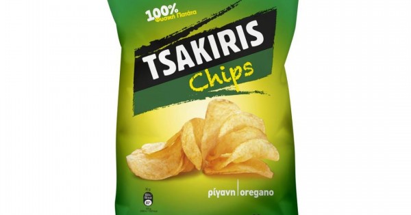 Τσακίρης Chips με γεύση Ρίγανη 80gr