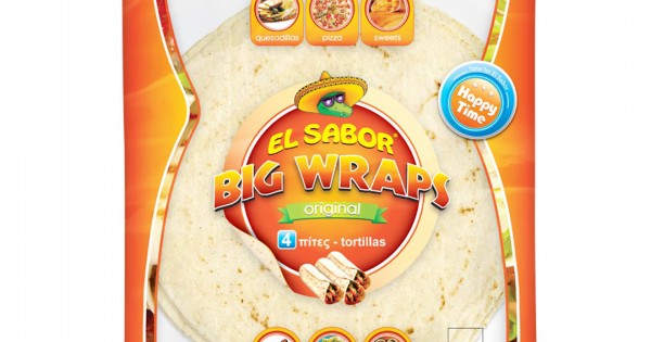 EL SABOR WRAPS BIG HAPPY TIME 25CM 245gr
